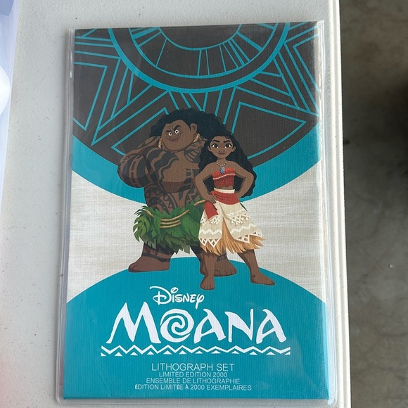 Disney | Other | New Disney Moana Lithograph Set Limited Edition 200 ...